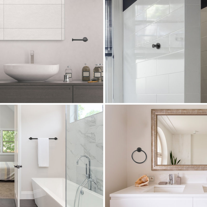 Globe Electric Company Brooklyn Matte Black 5-Piece Bathroom Set & Reviews - Wayfair Canada